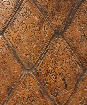 Tooled & Embossed Terracotta | Ken Mason Tile | Los Angeles
