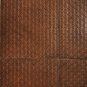 Tooled & Embossed Terracotta | Ken Mason Tile | Los Angeles